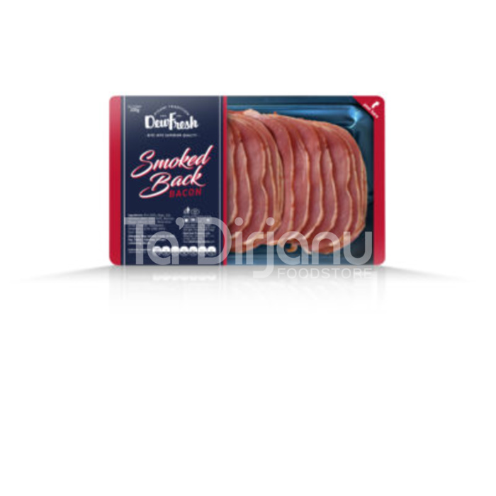 DEW FRESH SMOKED BACK BACON 200G - BACON - Ta Dirjanu Foodstore, Gozo