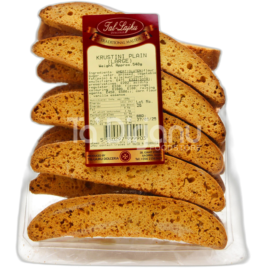 TAL-LAJKU KRUSTINI PLAIN LARGE 540G - BAKERY - Ta Dirjanu Foodstore, Gozo