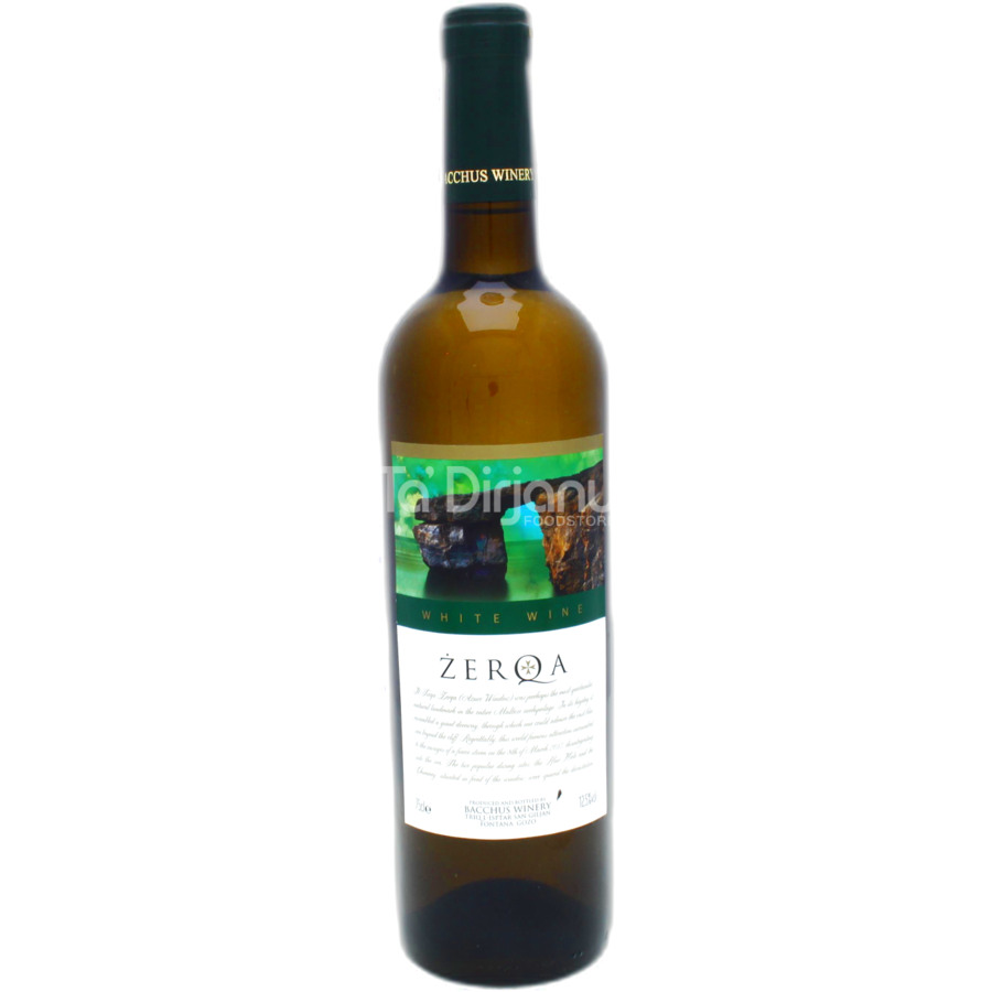 ZERQA WHITE WINE 75CL - WHITE WINE - Ta Dirjanu Foodstore, Gozo
