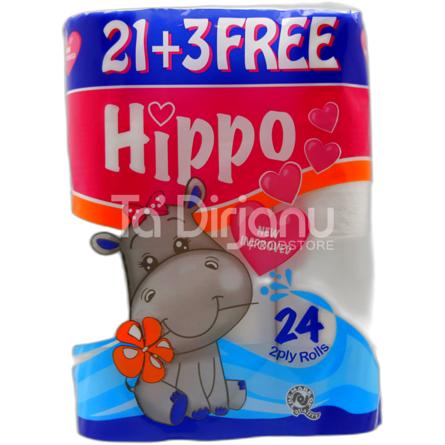 HIPPO RECY T/P X24 ROLLS - PERSONAL HYGIENE - Ta Dirjanu Foodstore, Gozo