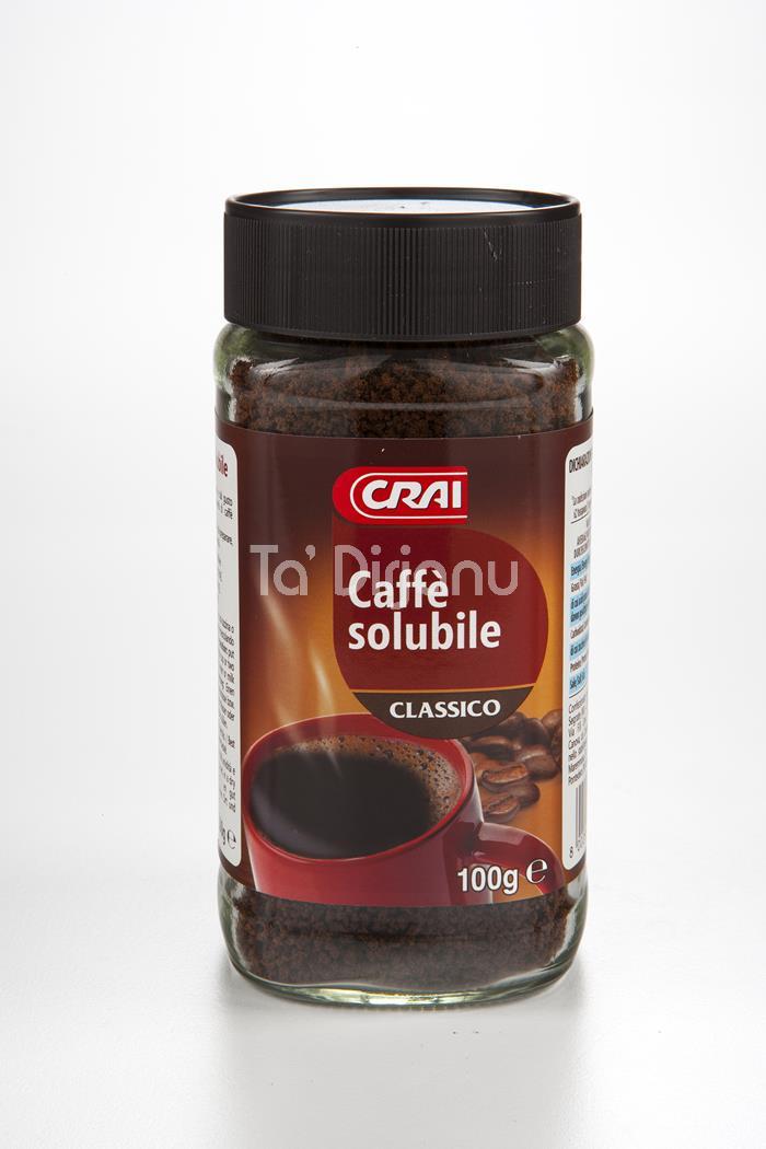 CRAI CAFFE SOLUBILE 100G - COFFEE AND TEA - Ta Dirjanu Foodstore, Gozo